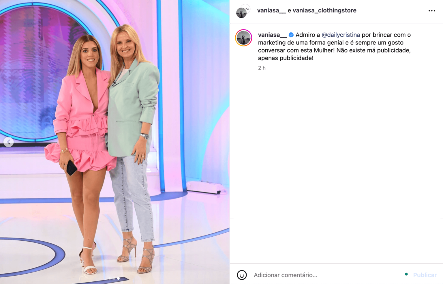 Vânia Sá deixa mensagem especial a Cristina Ferreira depois de passar ...